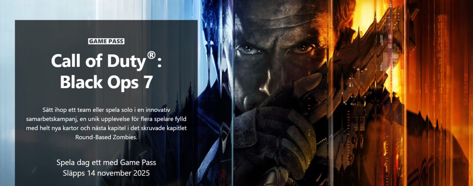 Call of Duty: Black Ops 7 på Game Pass dag ett